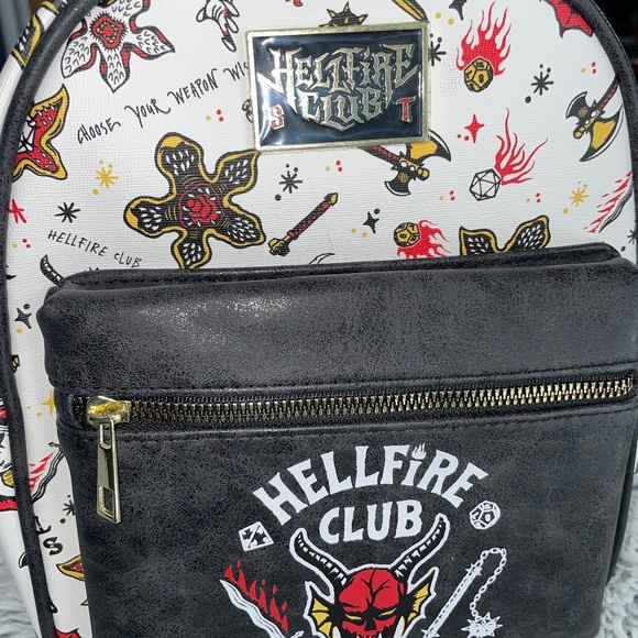 Bioworld | Bags | Nwt Stranger Things Hellfire Club Mini Backpack ...